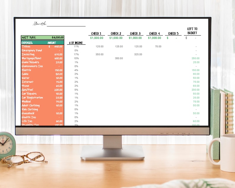 Excel Budget Template | Excel Budget Spreadsheets | Excel Gift| Dave ...