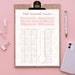 Peach Financial Planner Digital, Finance Binder, Finance Template ...