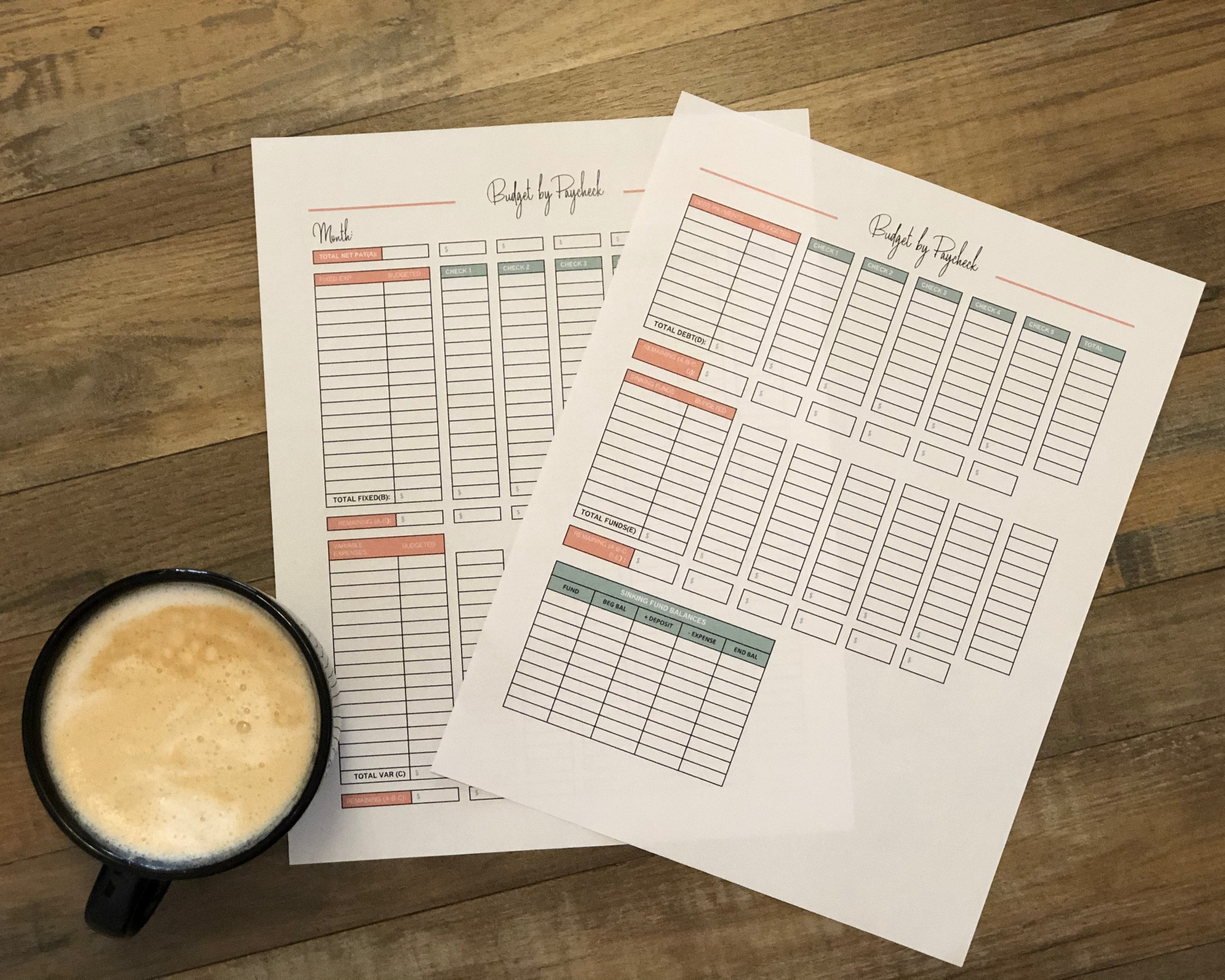 Paycheck Budgetfinance Gift Budget Plannerbudget by - Etsy