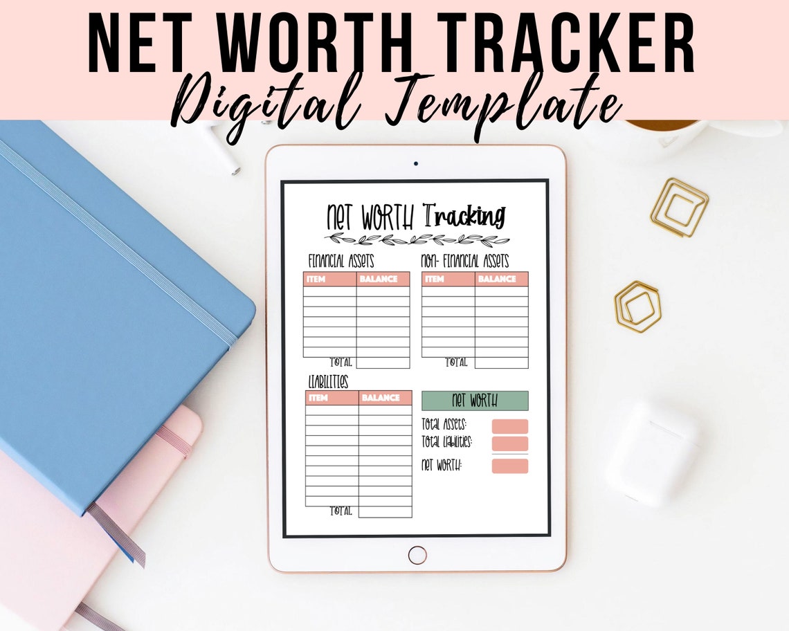 Net Worth Tracking| Net Worth Calculator| Investment Tracker ...