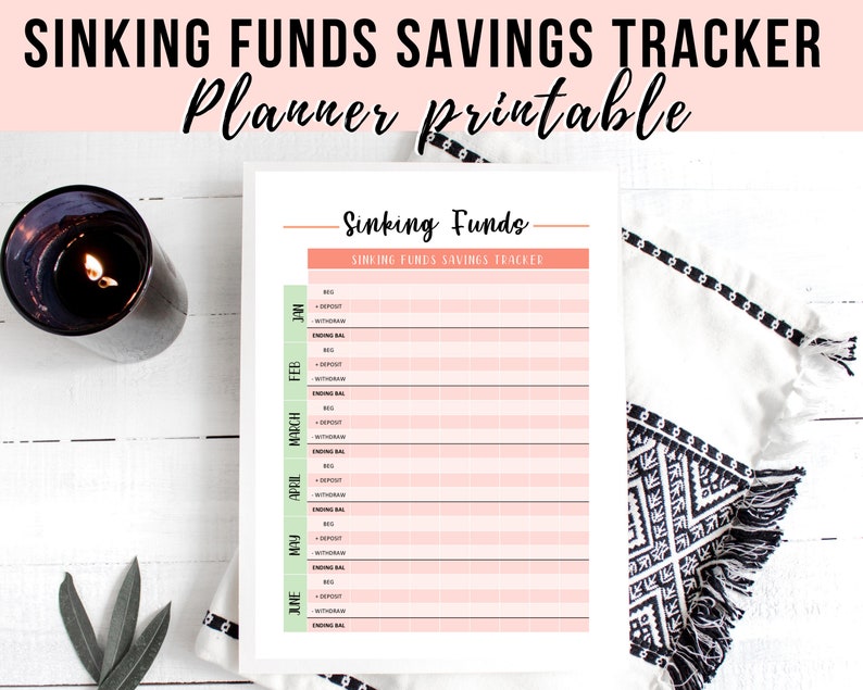 Sinking Funds Savings Tracker | Yearly Expense Worksheet | Dave Ramsey ...