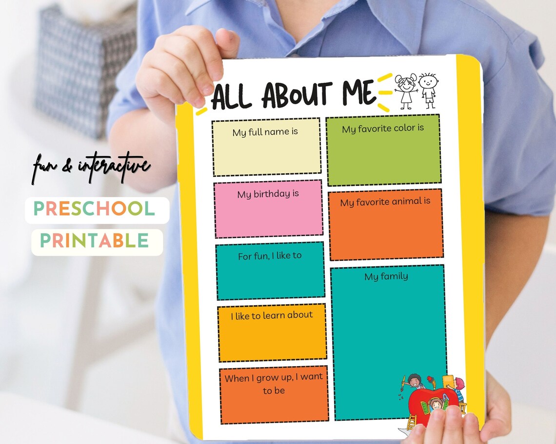 All About Me Preschool Hello Preschool Preschool Binder All About Me ...