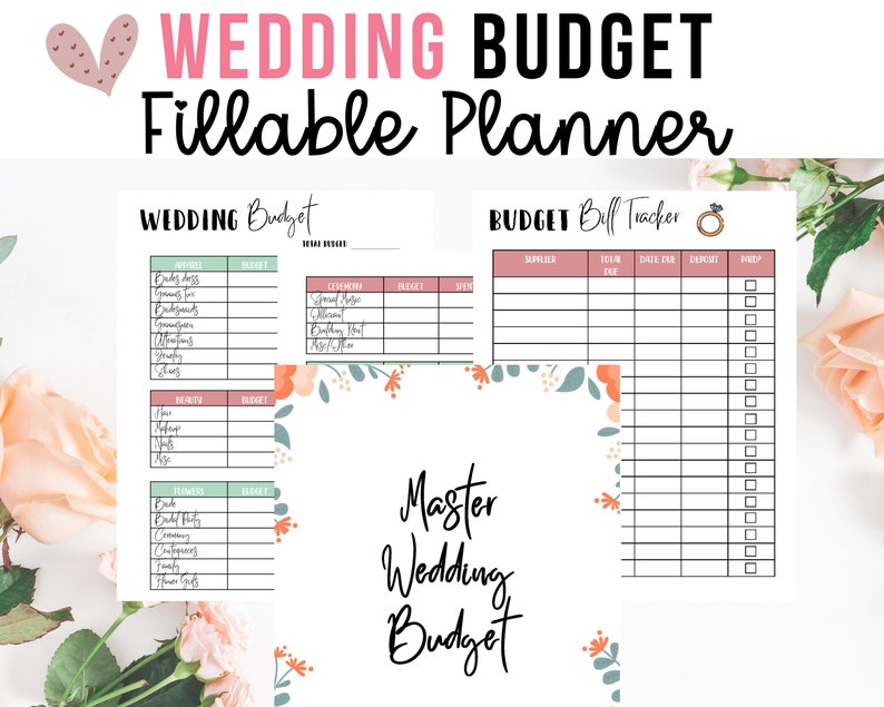 Wedding Planner Expense Budget Tracker,wedding Budget Organizer,wedding ...