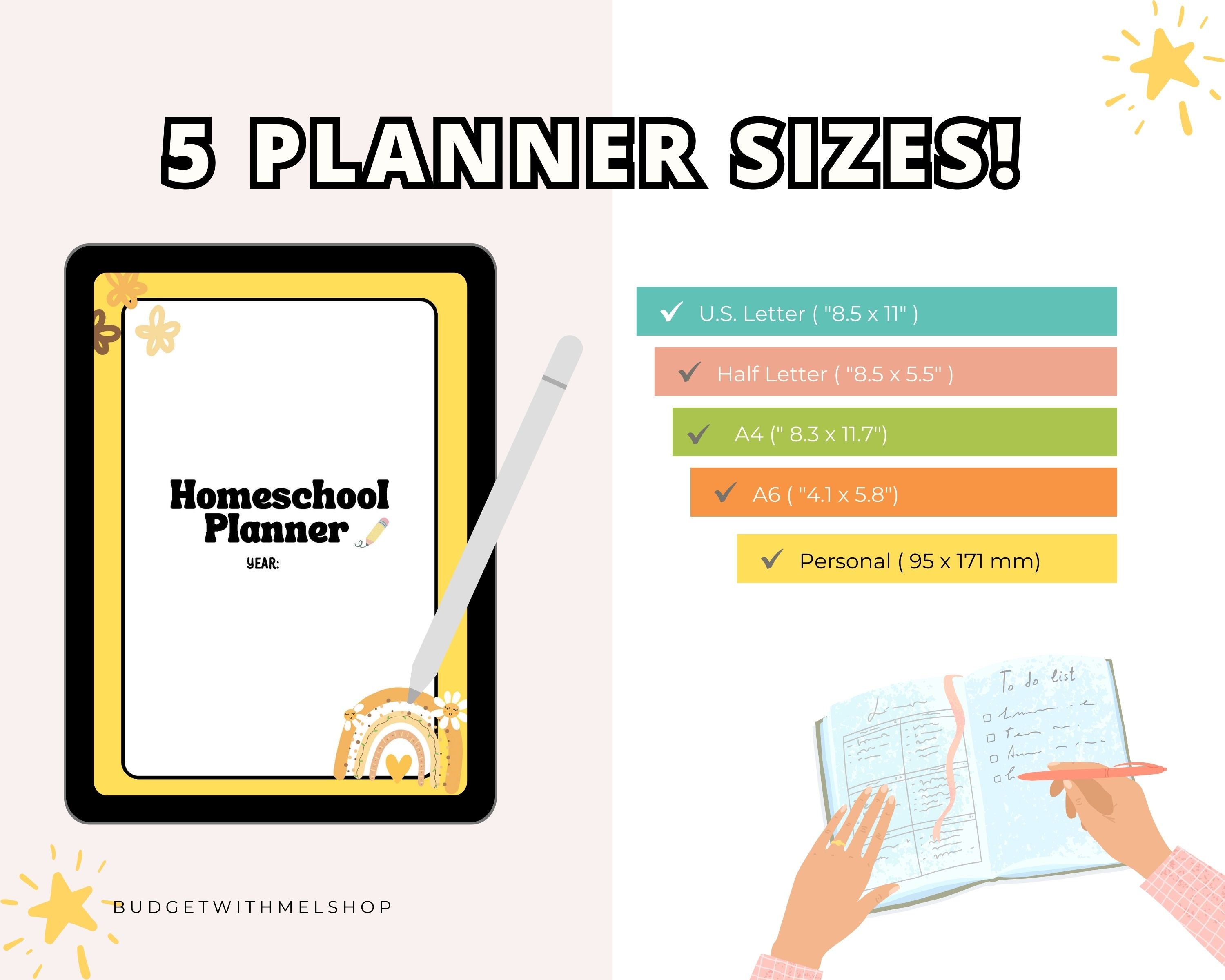 Editable Homeschool Planner Homeschool Schedule Homeschool Weekly ...