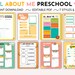 All About Me Preschool Hello Preschool Preschool Binder All About Me ...