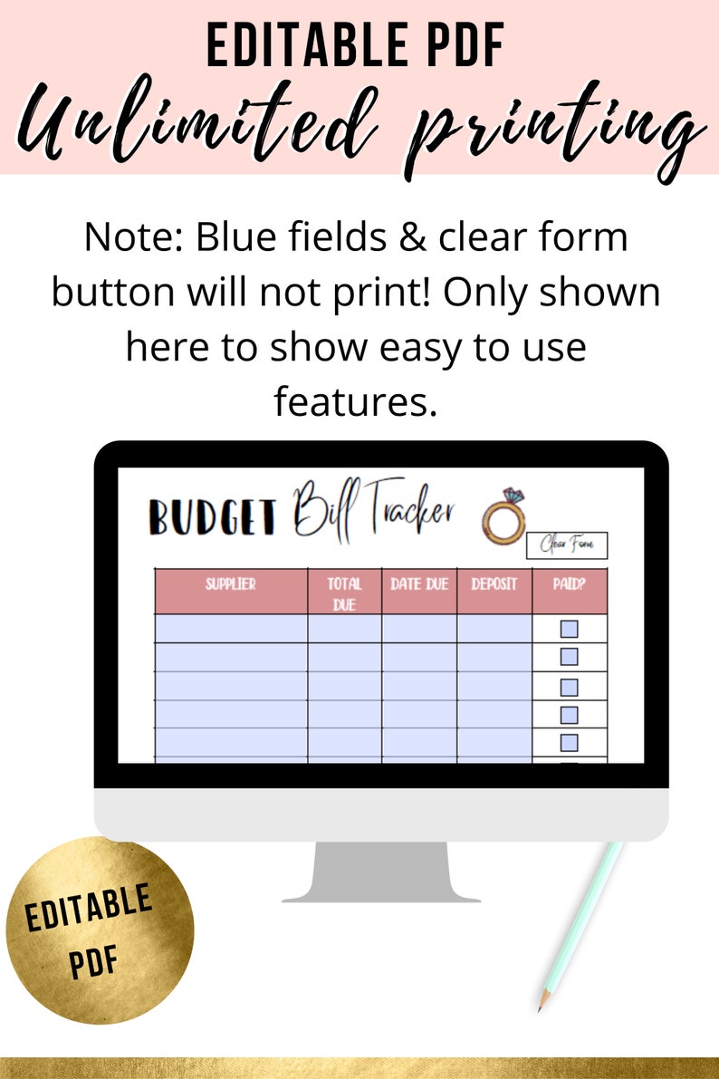 Wedding Planner Expense Budget Tracker,wedding Budget Organizer,wedding ...