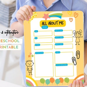 All About Me Preschool | Hello Preschool | Preschool Binder | All About ...