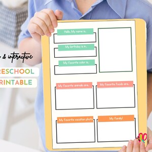 All About Me Preschool | Hello Preschool | Preschool Binder | All About ...