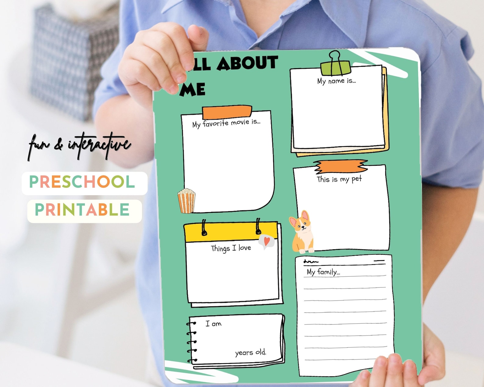 All About Me Preschool Hello Preschool Preschool Binder All About Me ...