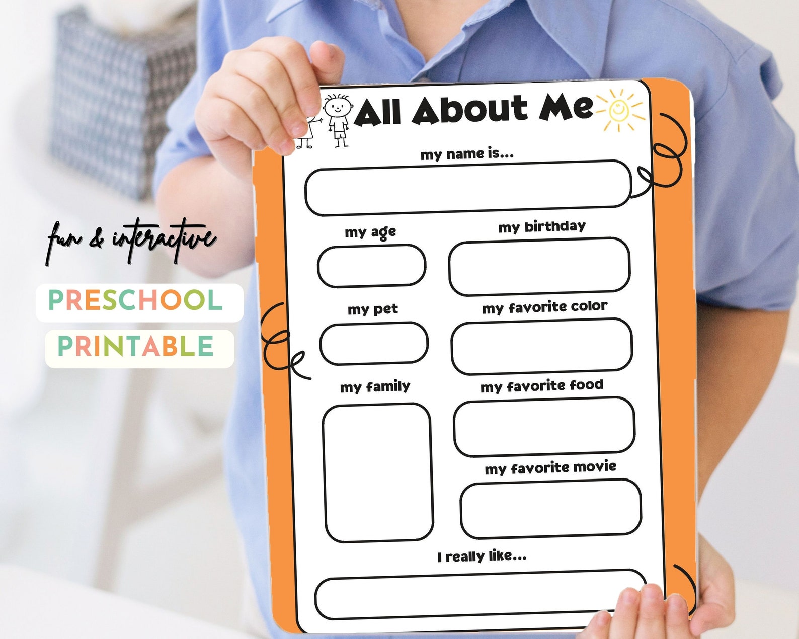 All About Me Preschool Hello Preschool Preschool Binder All About Me ...