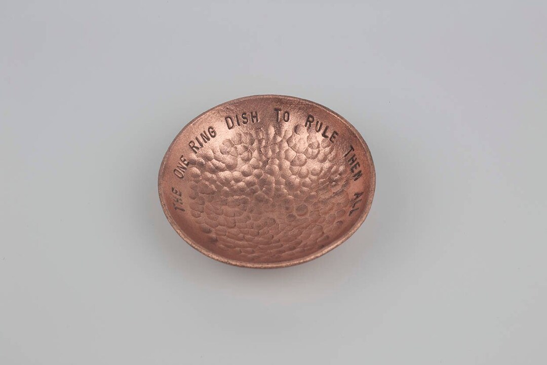 Small Copper Bowl With Hammered Texture - Seventh Wedding Anniversary ...