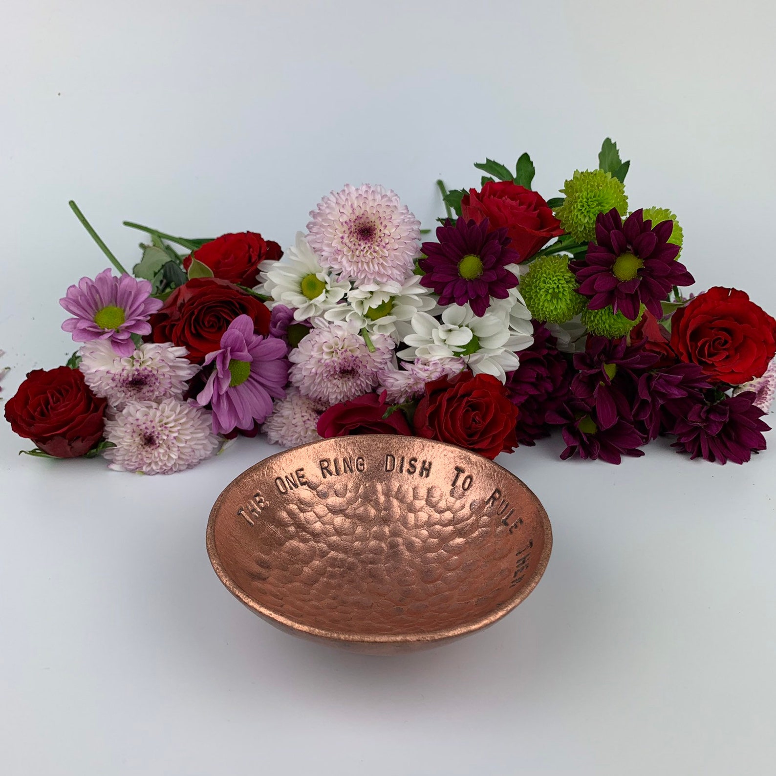 Small Copper Bowl With Hammered Texture - Seventh Wedding Anniversary ...