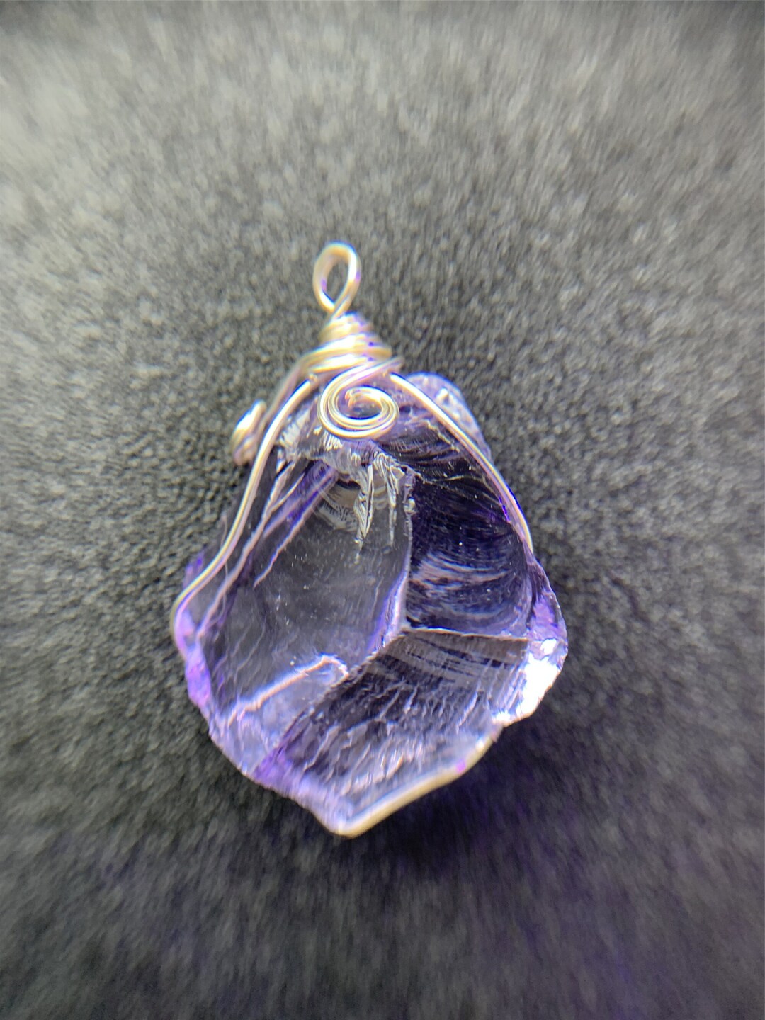 Custom Purple Andara Crystal Necklace,lavender Andara Crystals Pendant ...