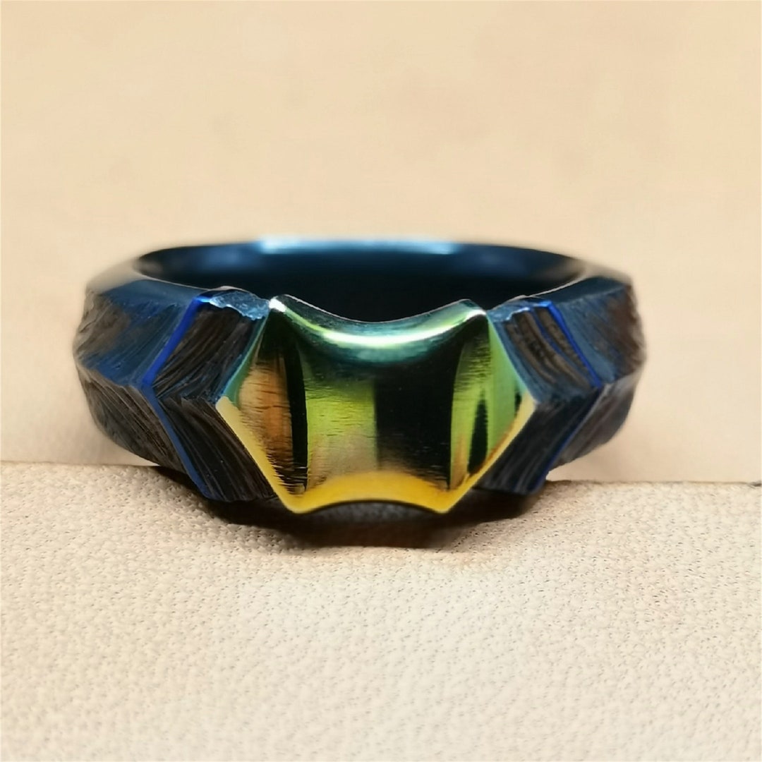 Custom Cat Ring Titanium Rings Personalized Engraving Ring EDC - Etsy