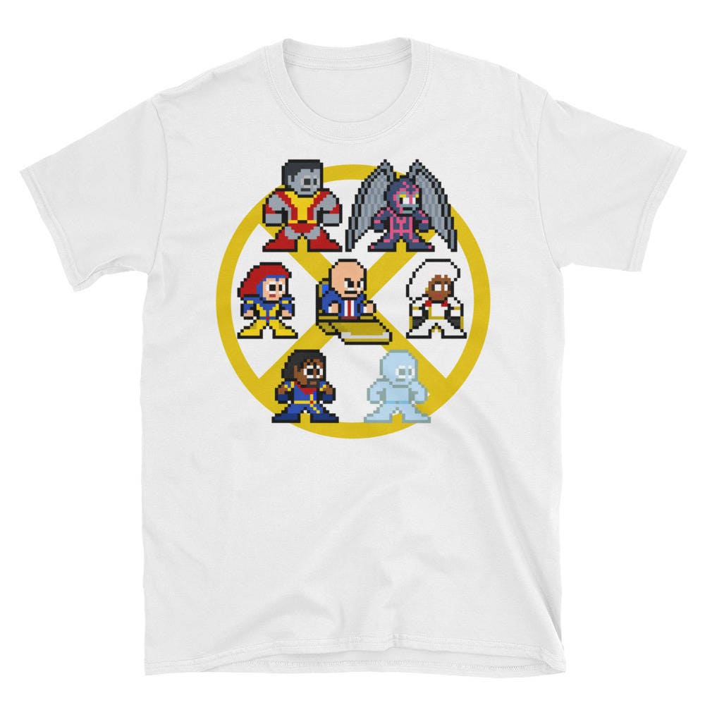 8-bit X-men Shirt..unisex T-shirt.retro Shirt.marvel Shirt.x-men Shirt ...