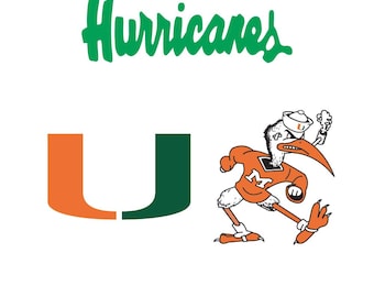 Miami hurricanes svg | Etsy