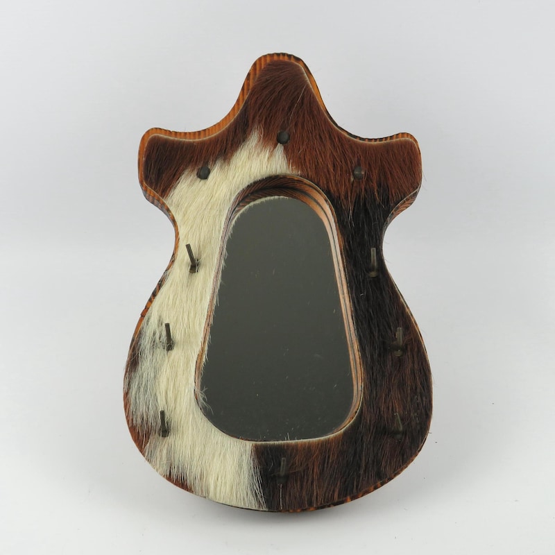 Cowhide Mirror - Etsy