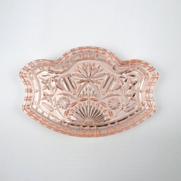 Pink Glass Tray - Etsy