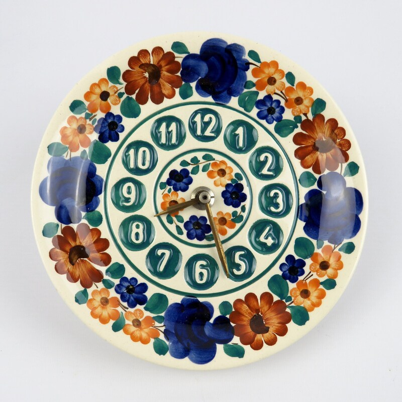 Plate Wall Clock - Etsy