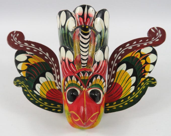 Sri Lankan Traditional Devil Mask, Gurula Raksha Eagle Devil Mask ...