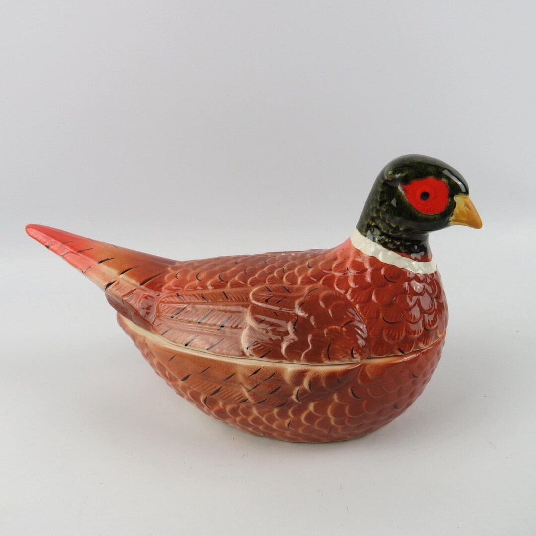 French Tureen Michel Caugant Pheasant, Caugant Handmade Paté Dish ...