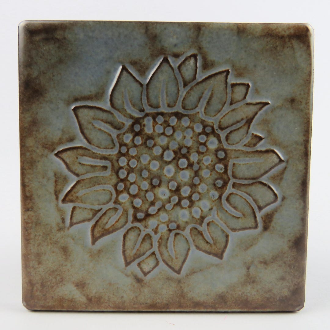 Vintage Marazzi Italian Ceramic Tiles, Set of 6 Blue Wall Tiles With ...