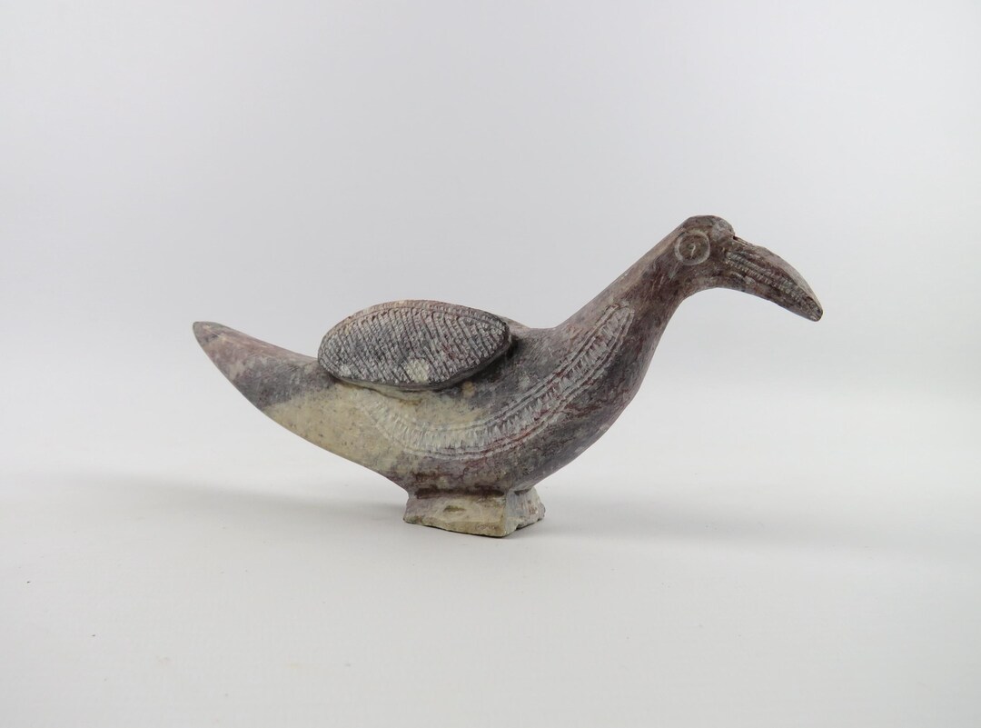 Soapstone Bird Sculpture - Peruvian Bird Carving, Carved Stone Bird ...