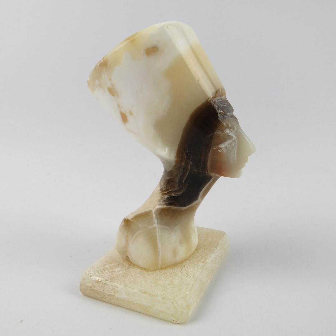 Onyx Marble Nefertiti Bust, Egyptian Sculpture of Queen Nefertiti ...