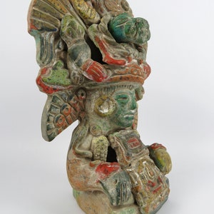 Mexican Aztec Pottery Statue, Mayan Inca Clay Figurine, Pre-columbian ...