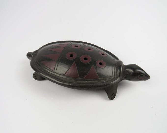 Turtle-shaped Ocarina, Terracotta Musical Instrument From Mexico ...