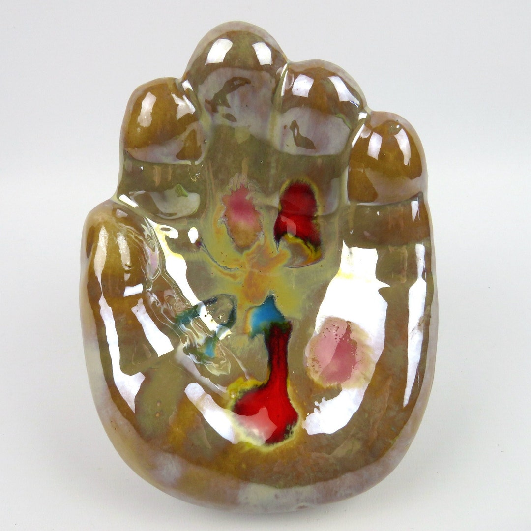 Vallauris Ceramic Hand Vintage 60s, Hand Shaped Pin Tray XL, Ceramic ...