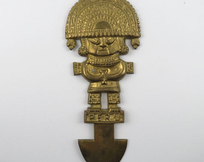 Peruvian Tumi Healing God Statue, Inca Ceremonial Knife, Pre-columbian ...