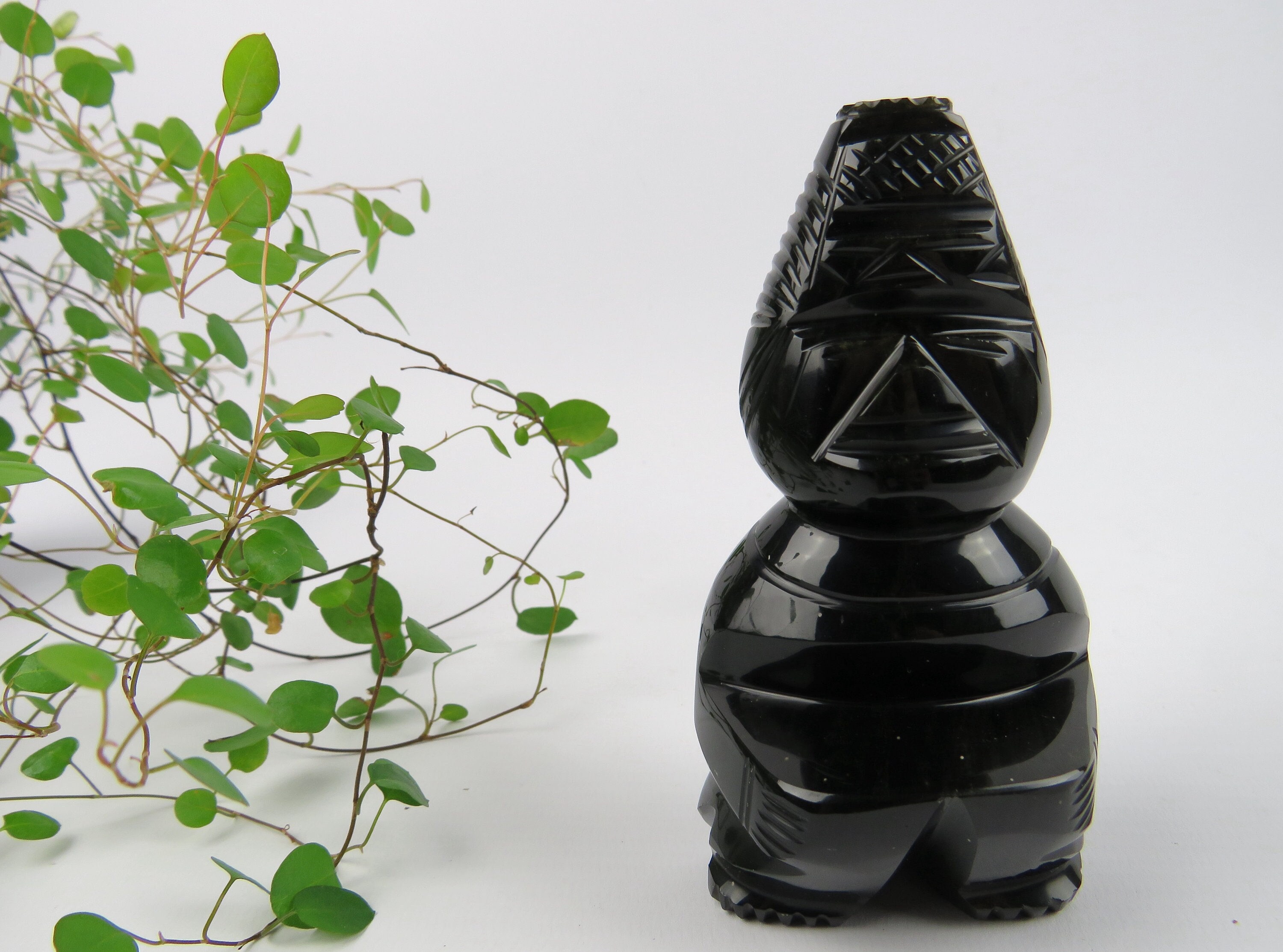 Mexican Obsidian Statues