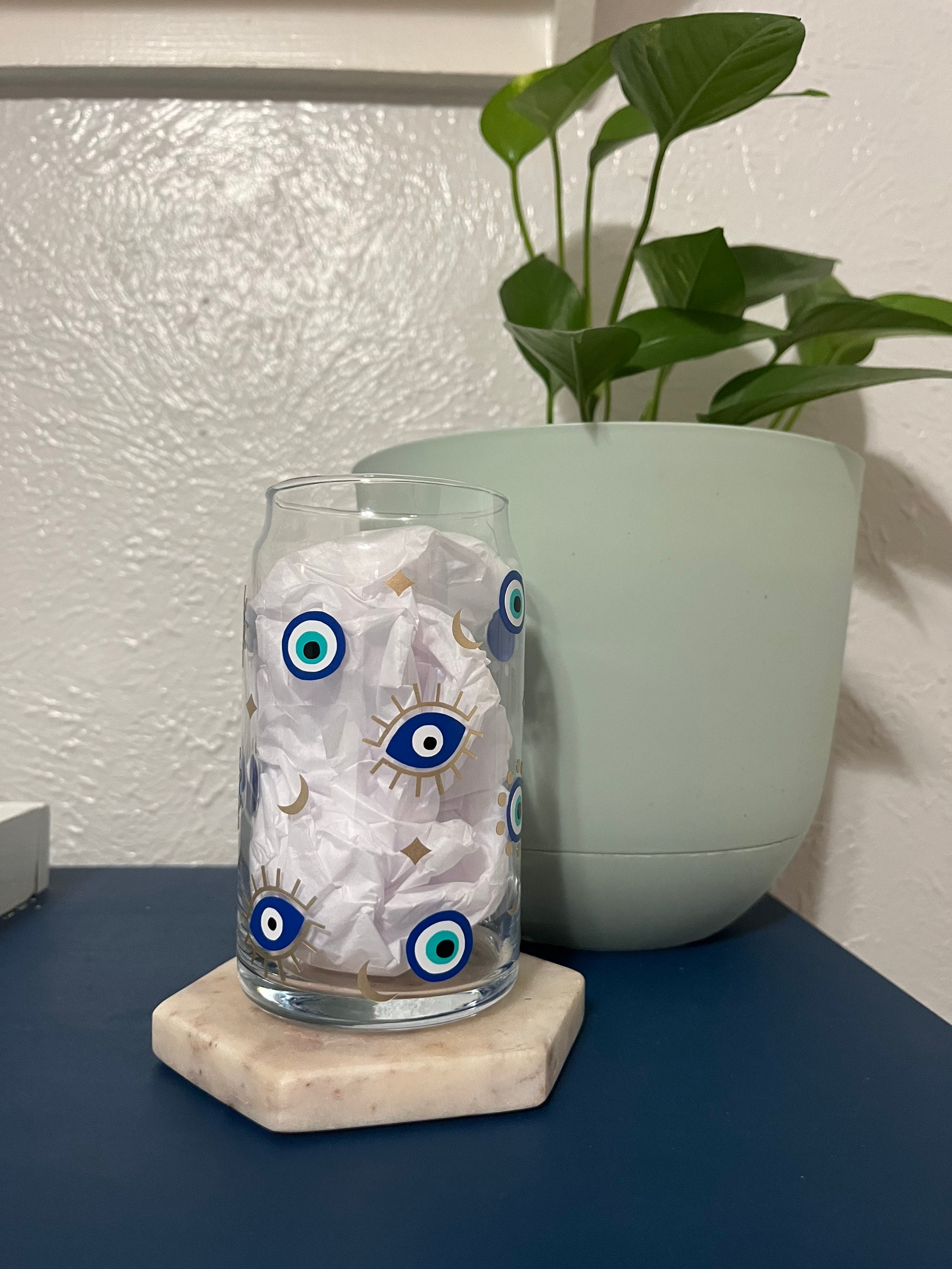 Evil Eye - Beer Can Glass - Etsy