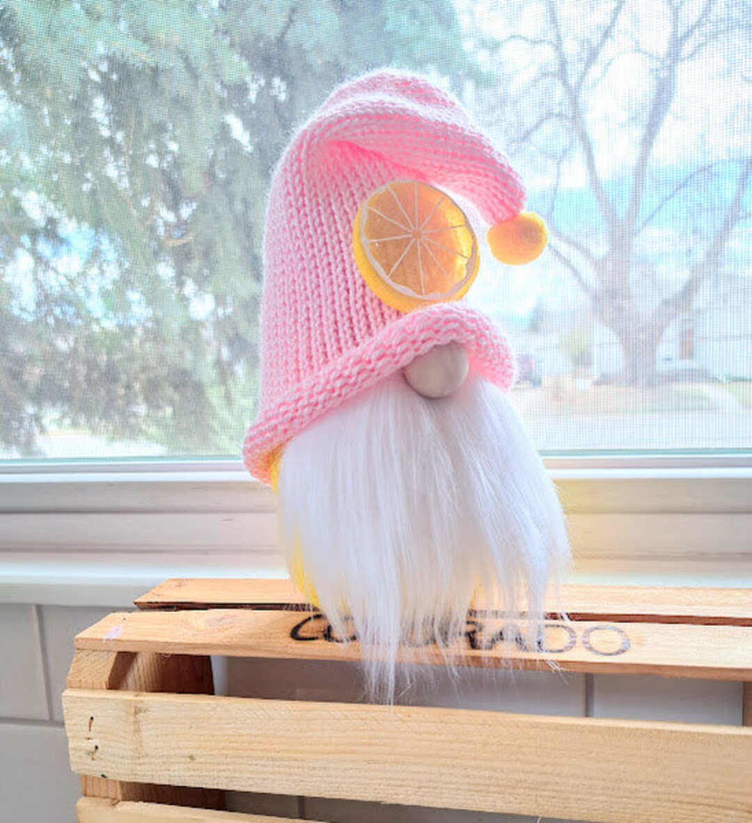 Pink Lemonade Gnome Pink Lemonade Decor Summer Gnome Slouchy Hat Gnome Plush Gnome Handmade Gift ...