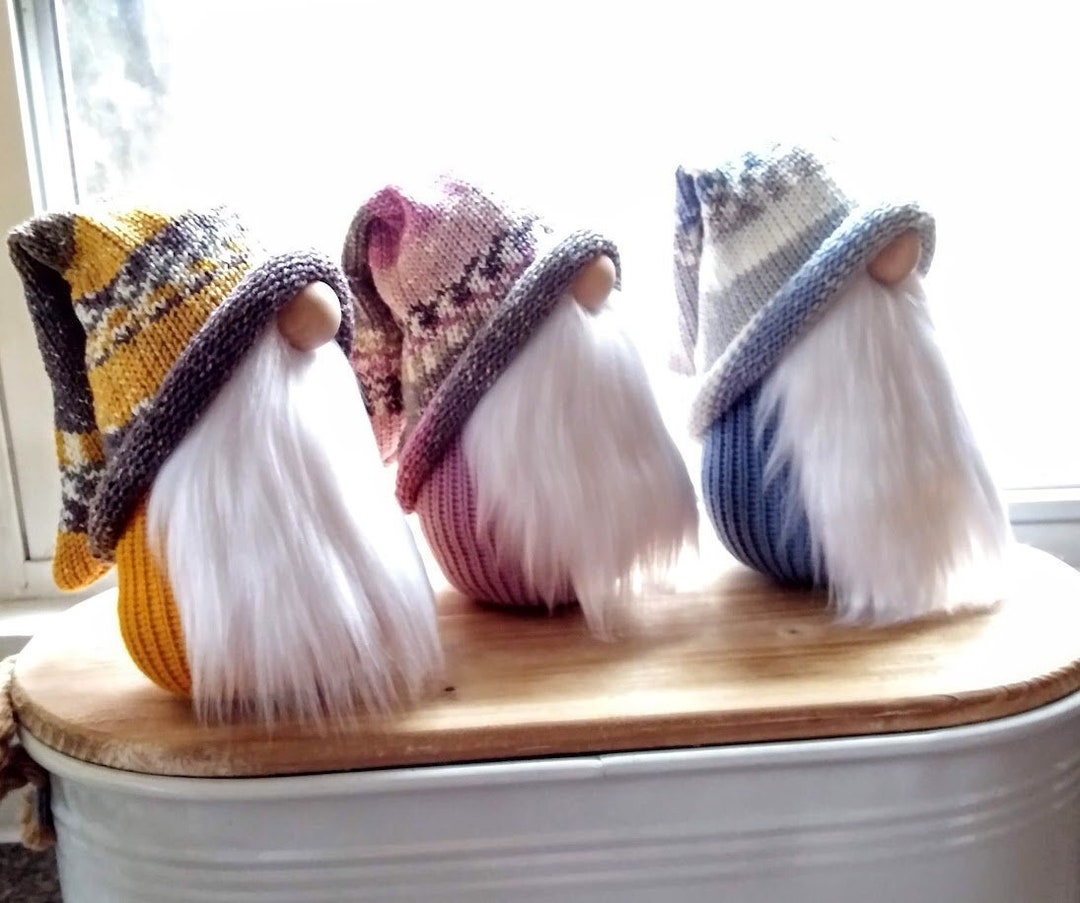 Handmade Gnome Fair Isle Woodland Farmhouse Gnome Farm Decor Tomte ...