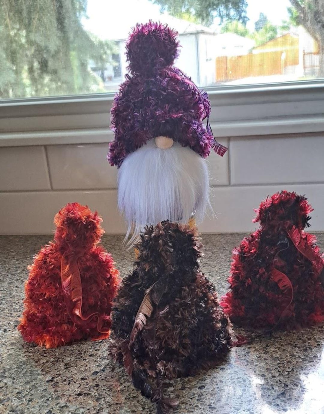 Gnome Doll Autumn Fall Knitted HATS. DIY Project. DIY Gnomes. Knitted ...
