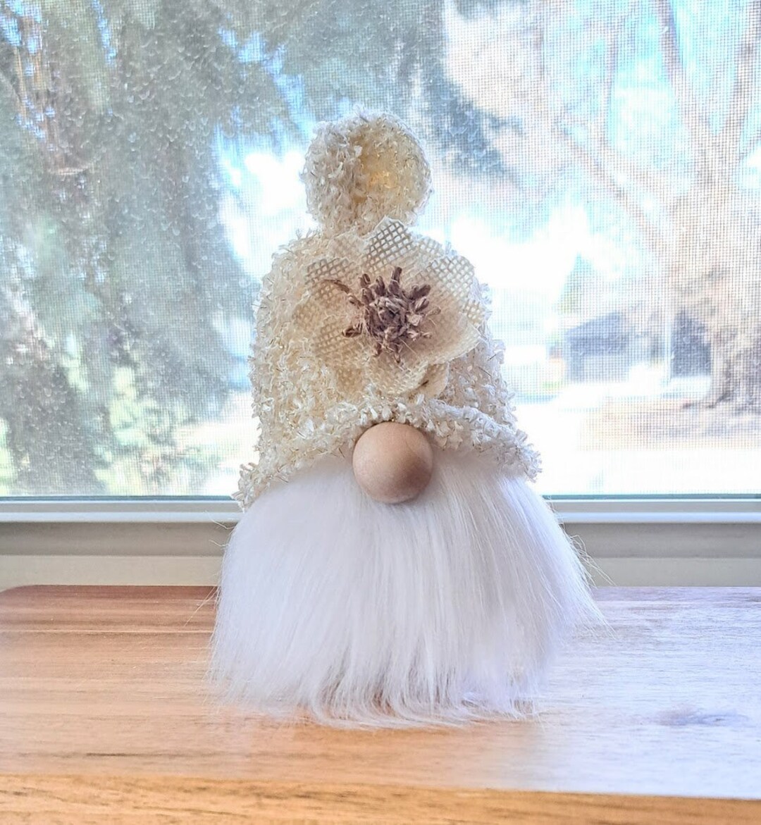 Off White Gnome Beige Farmhouse Plush Gnome Farmhouse Decoration ...