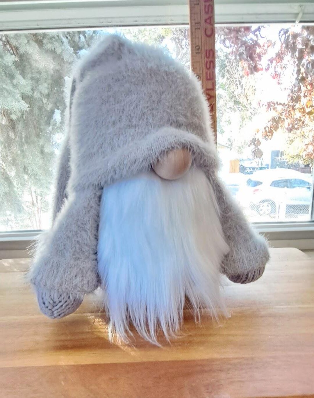 Upcycled Sweater Gnome: Light Purple Plush Woodland Decor - Etsy