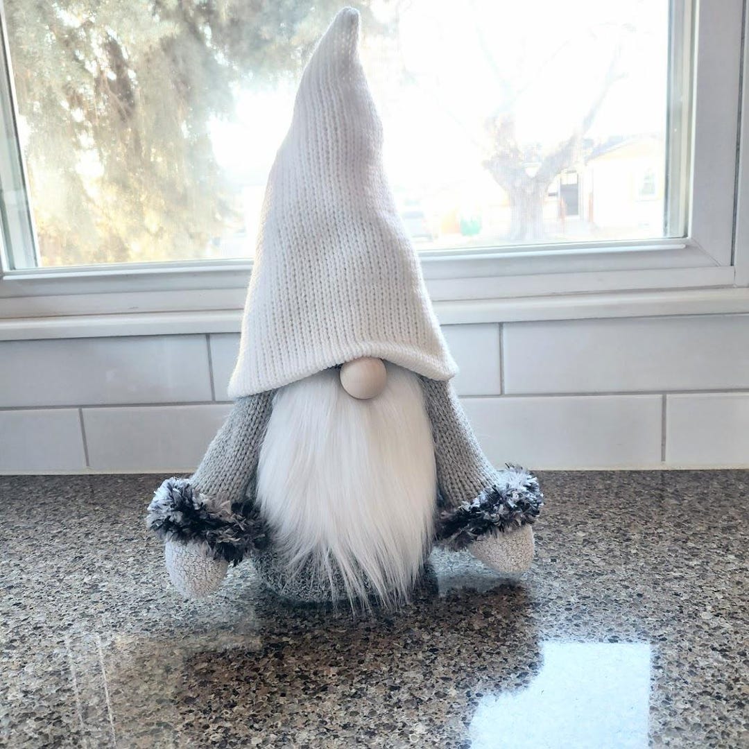 Big Gray Evergreen Gnome All Year Round - Etsy