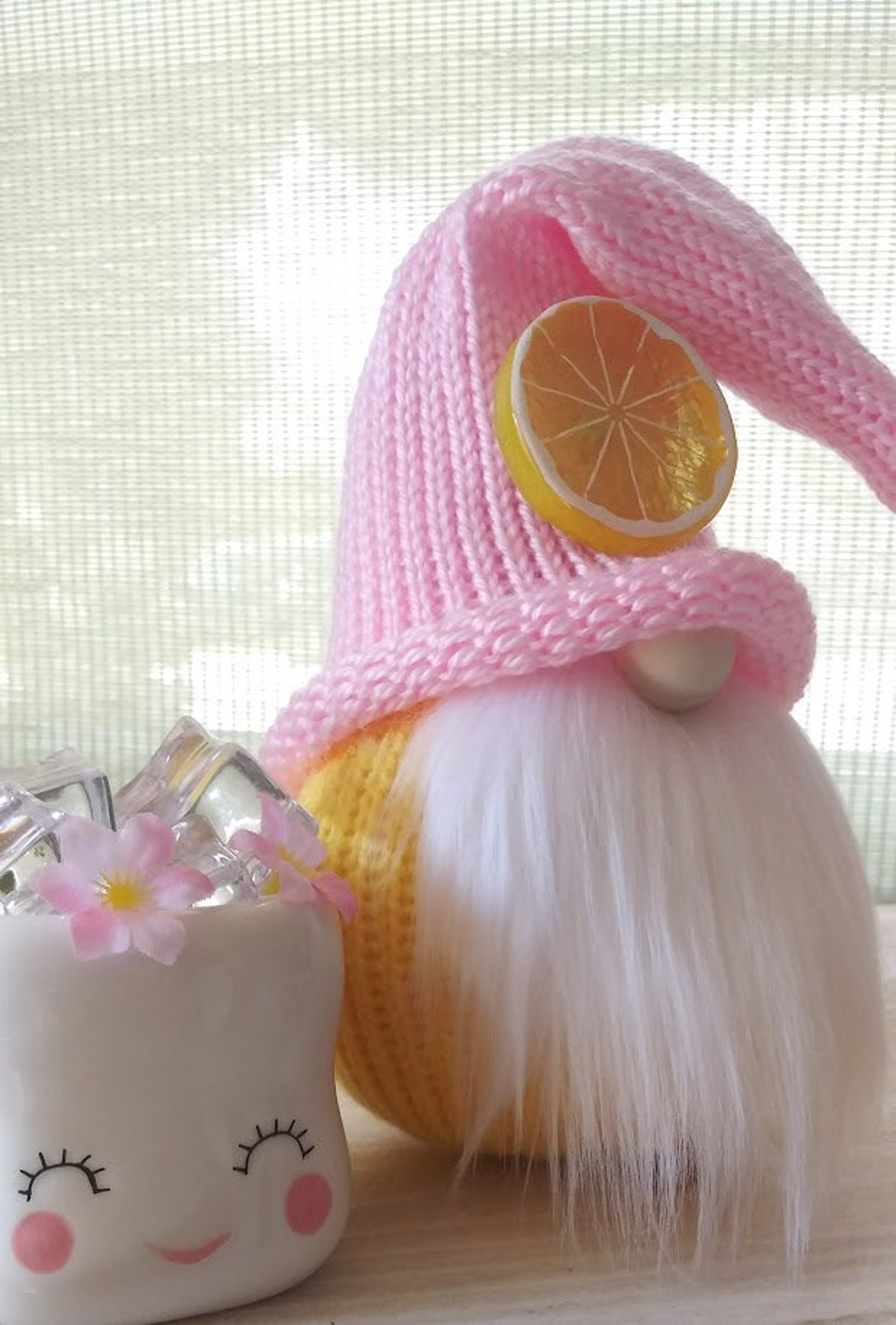 Pink Lemonade Gnome Pink Lemonade Decor. Summer Gnome - Etsy