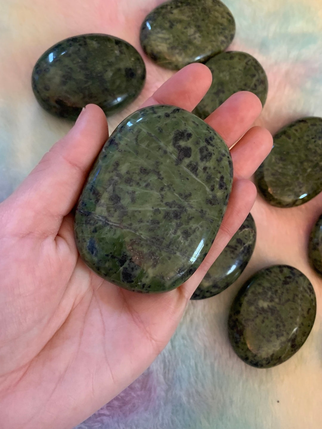 Rainforest Jasper, Rhyolite, Jungle Jasper Palm Stones - Etsy