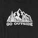 Go Outside Shirt | Go Outside | Camping Shirt | Outdoors Shirt | Nature ...