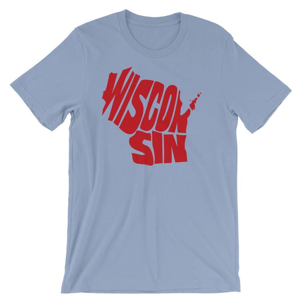 Wisconsin Tshirt Wisconsin Home Shirt Wisconsin Pride Tee | Etsy