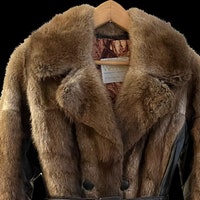 Vintage Brown Fur Jacket - Etsy