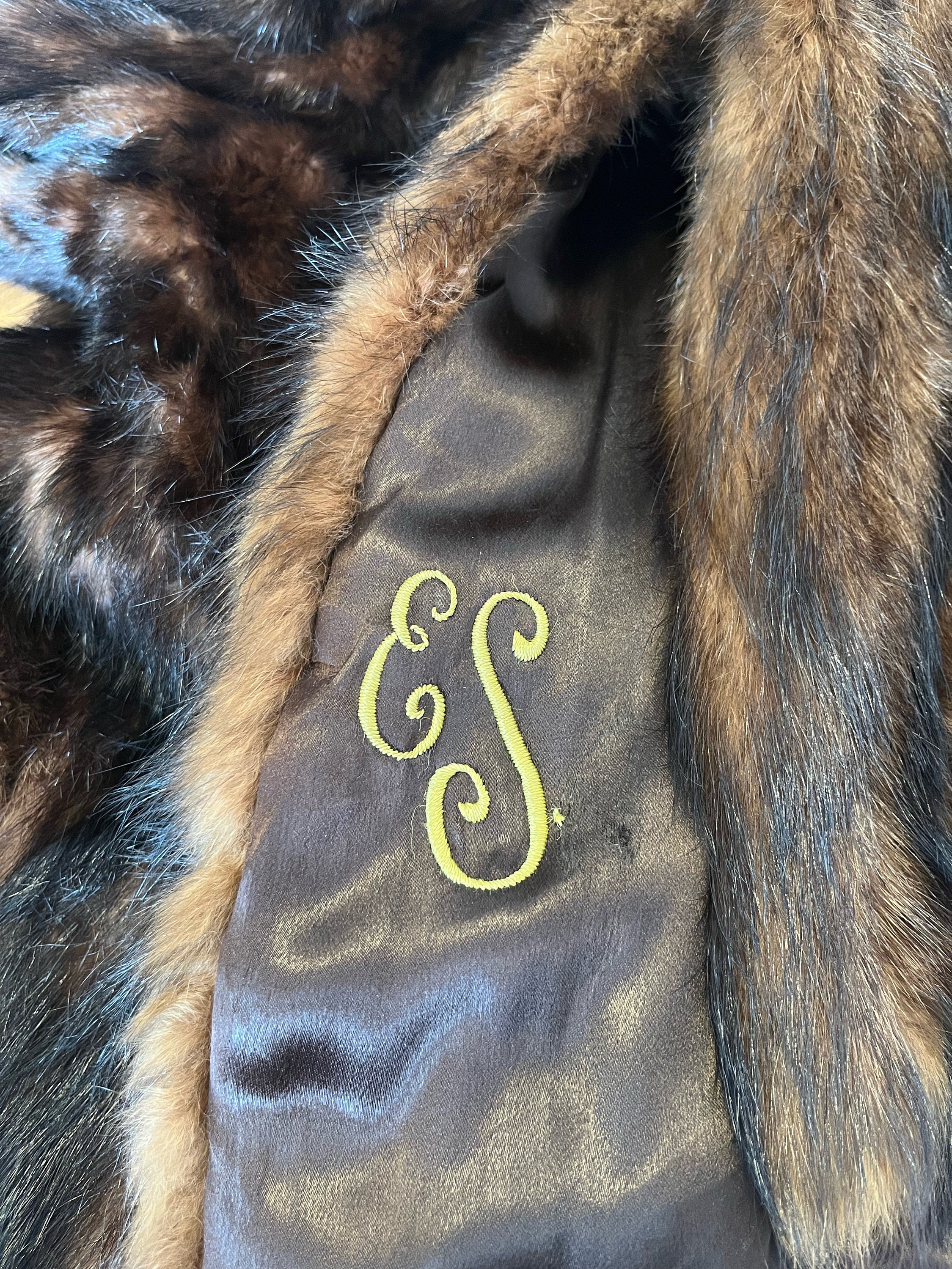 Vintage Brown Fur Jacket - Etsy