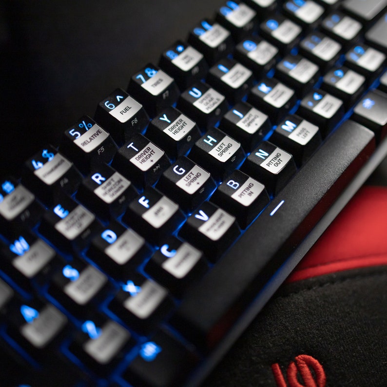 180 Keyboard Shortcut Decals for Sim Racing iRacing | Etsy