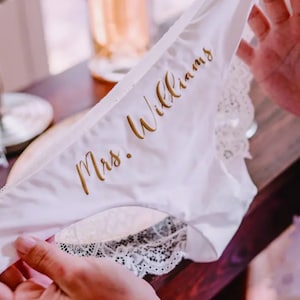 Custom Bridal Underwear - Etsy