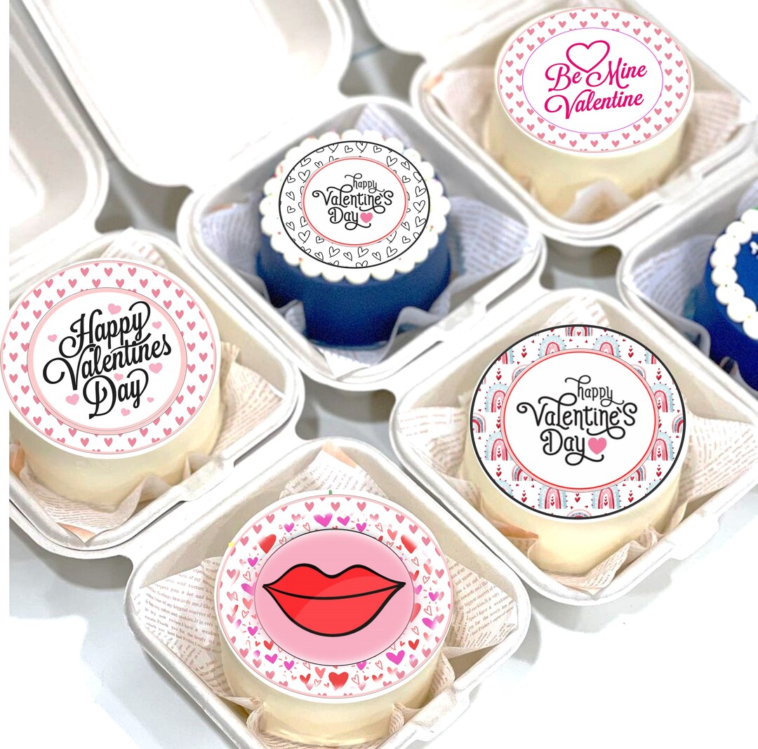 Bento Cake Image Edible Cake Topper Icing Sheet 4" Round Each, 2 per ...