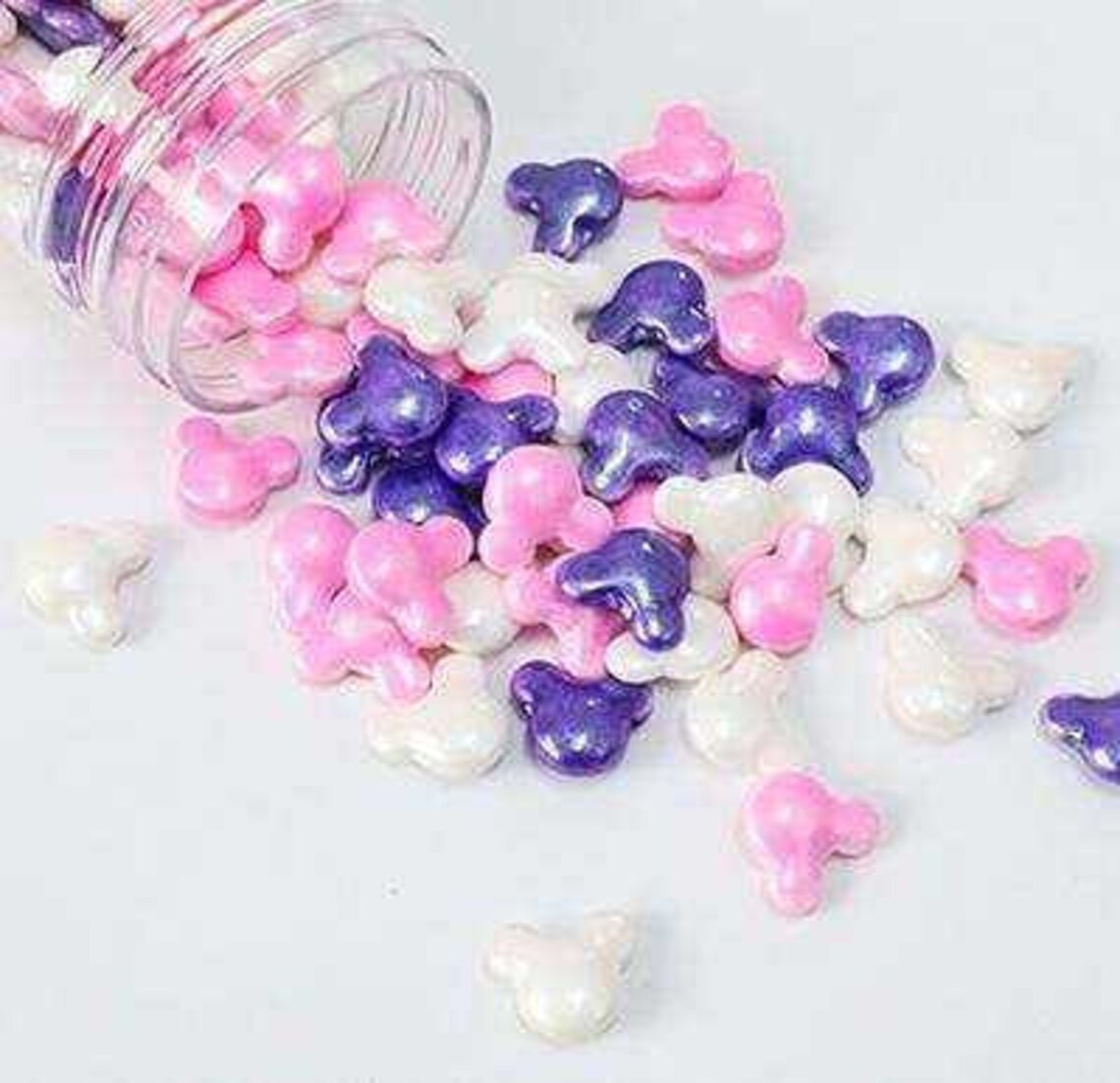 Minnie Mouse Pink Edible Sprinkles Blended Mixed, Confetti, Cake ...